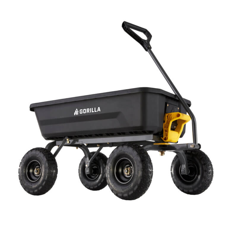 4-Wheel Dump Carts | Gorilla Carts