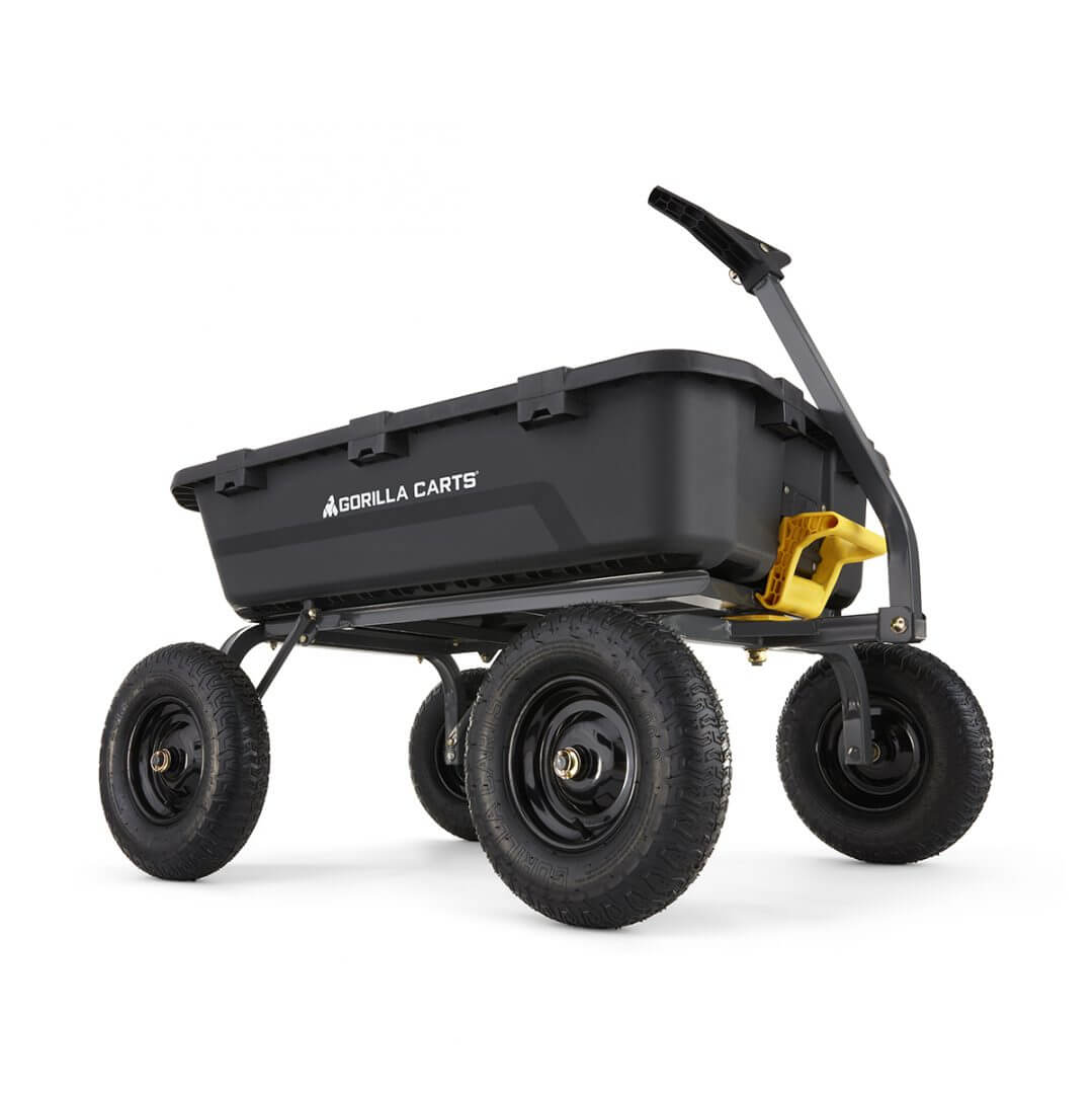 4-Wheel Dump Carts | Gorilla Carts
