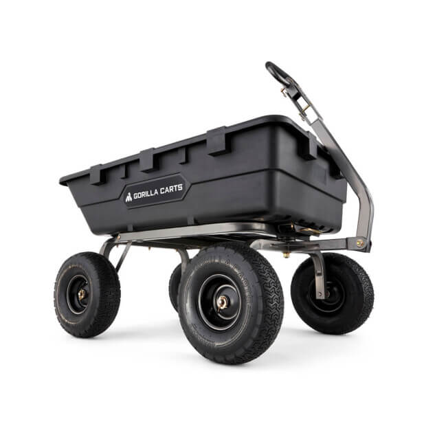 4-Wheel Dump Carts | Gorilla Carts