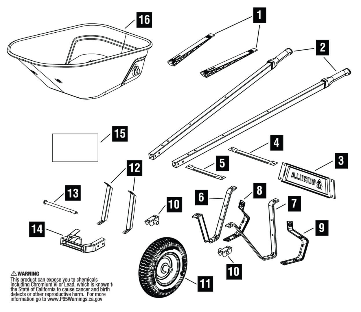 Durable Steel Wheelbarrows | Gorilla Wheelbarrows